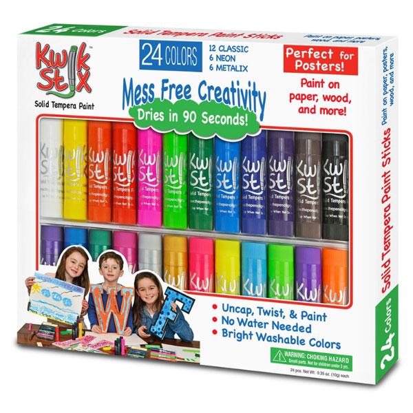 Kwik Stix Solid Tempera Paint 24-Pack | Terra Toys