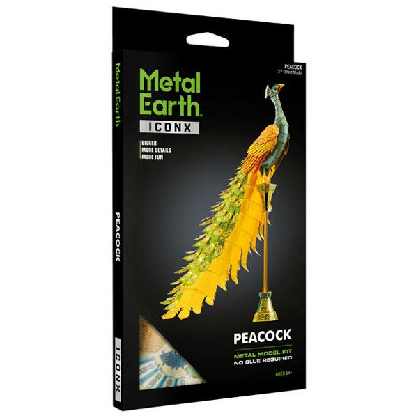 Metal Earth ICONX - Peacock | Terra Toys