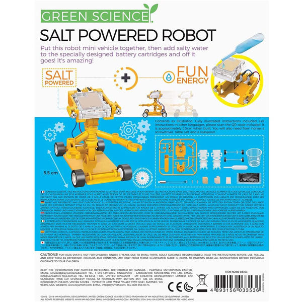 Salt Powered Robot Build Kit | Terra Toys