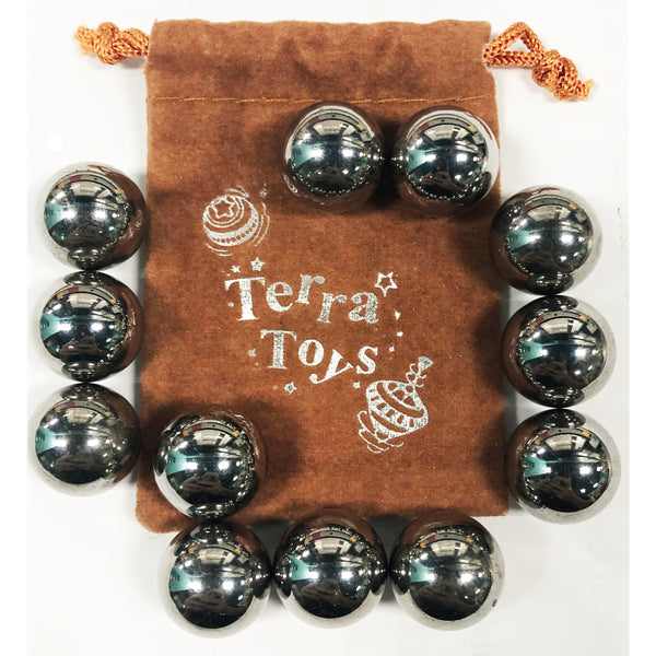 Steely Marble Bag (12pk) | Terra Toys