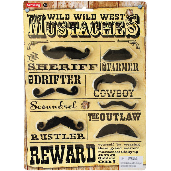 Wild Wild West Mustaches | Terra Toys
