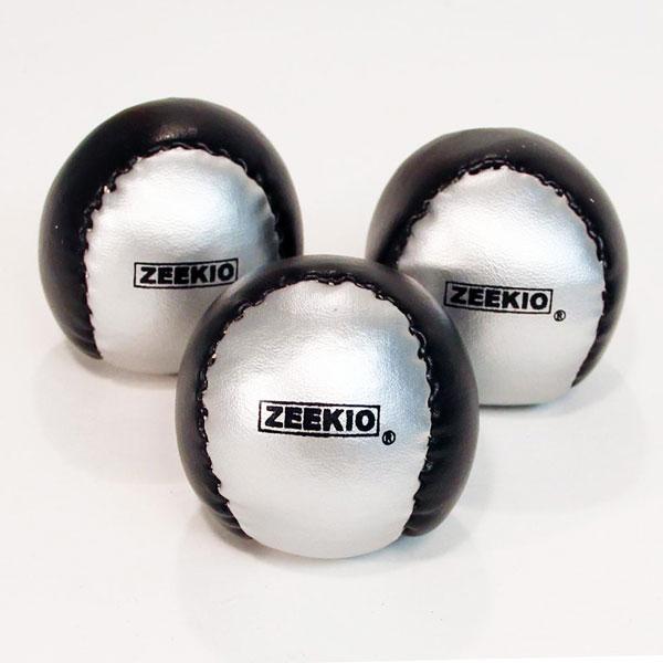 Zeekio Silver & Black Juggling Balls (3pc) | Terra Toys